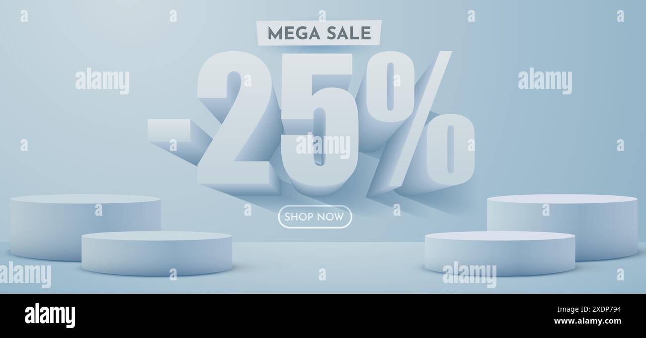 25 percent Off. Discount creative composition. Product presentation ...