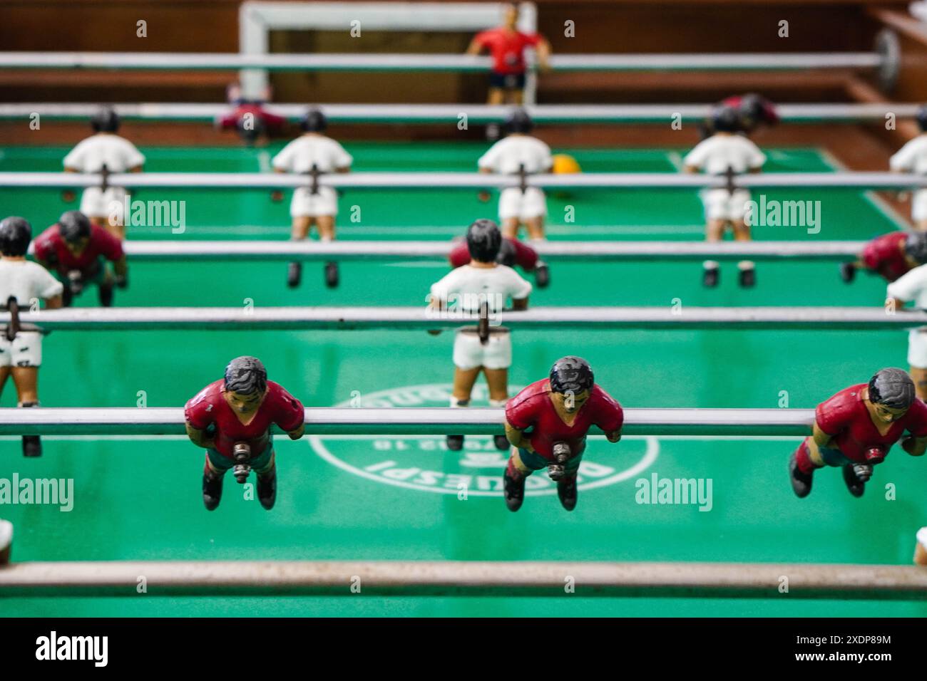 table soccer with players Stock Photo - Alamy