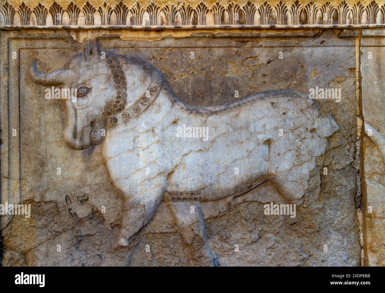 Persian stone carving, 19th century Stock Photo - Alamy