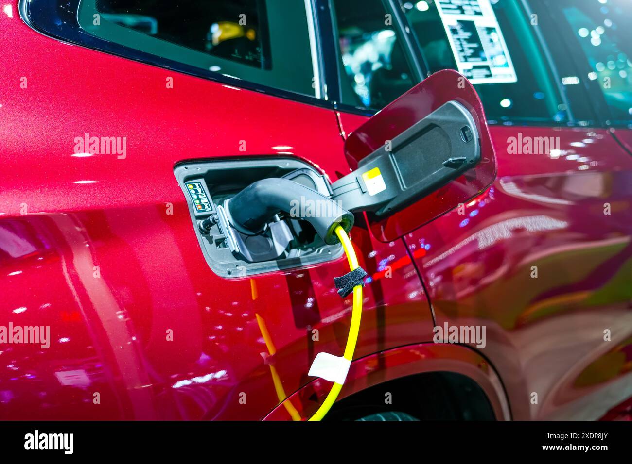 Grip plug of industrial electric charging machine connected with socket ...