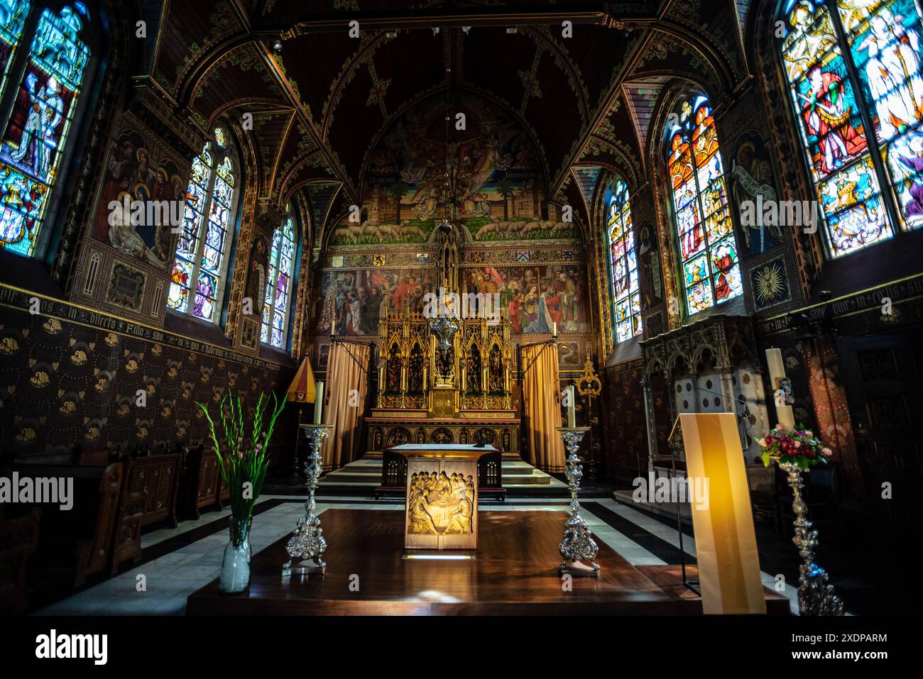 The Beautiful Main Altar of the Basilica of the Holy Blood Upper Chapel ...