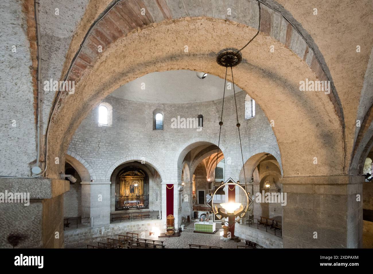 Platea di Santa Maria (St. Mary stalls) in Romanesque Duomo Vecchio ...