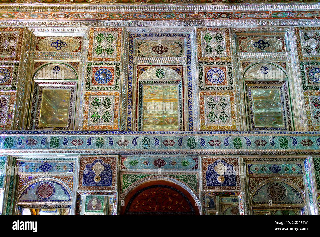 Interior decoration of a 19th century house, Shiraz Iran Stock Photo ...