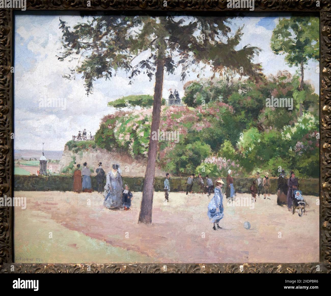 Camille Pissarro (1830-1903), Le Jardin de la ville, Pontoise, 1874 ...