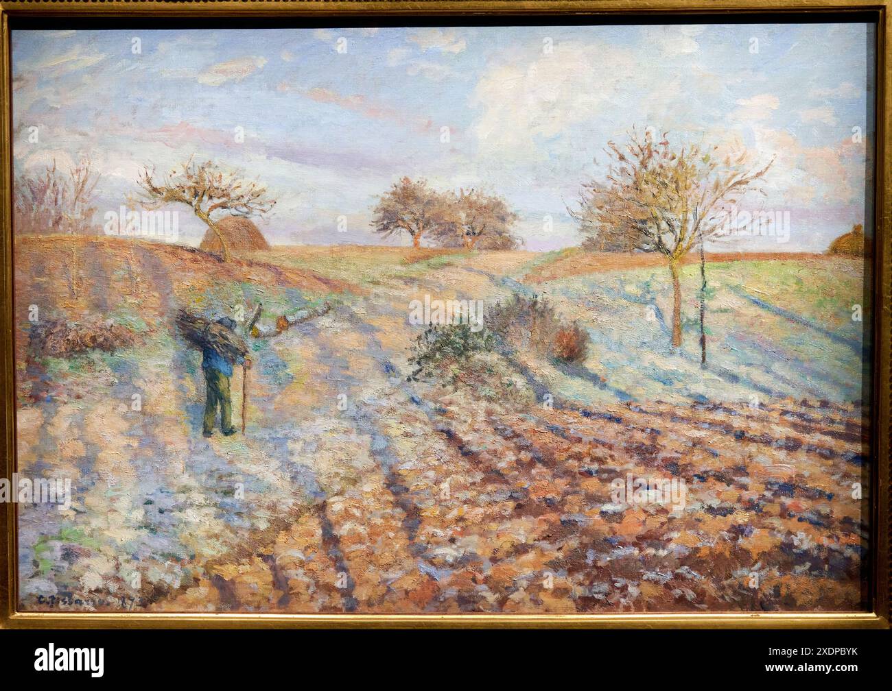 Camille Pissarro (1830-1903), Gelée blanche, 1873, Exhibition at the ...