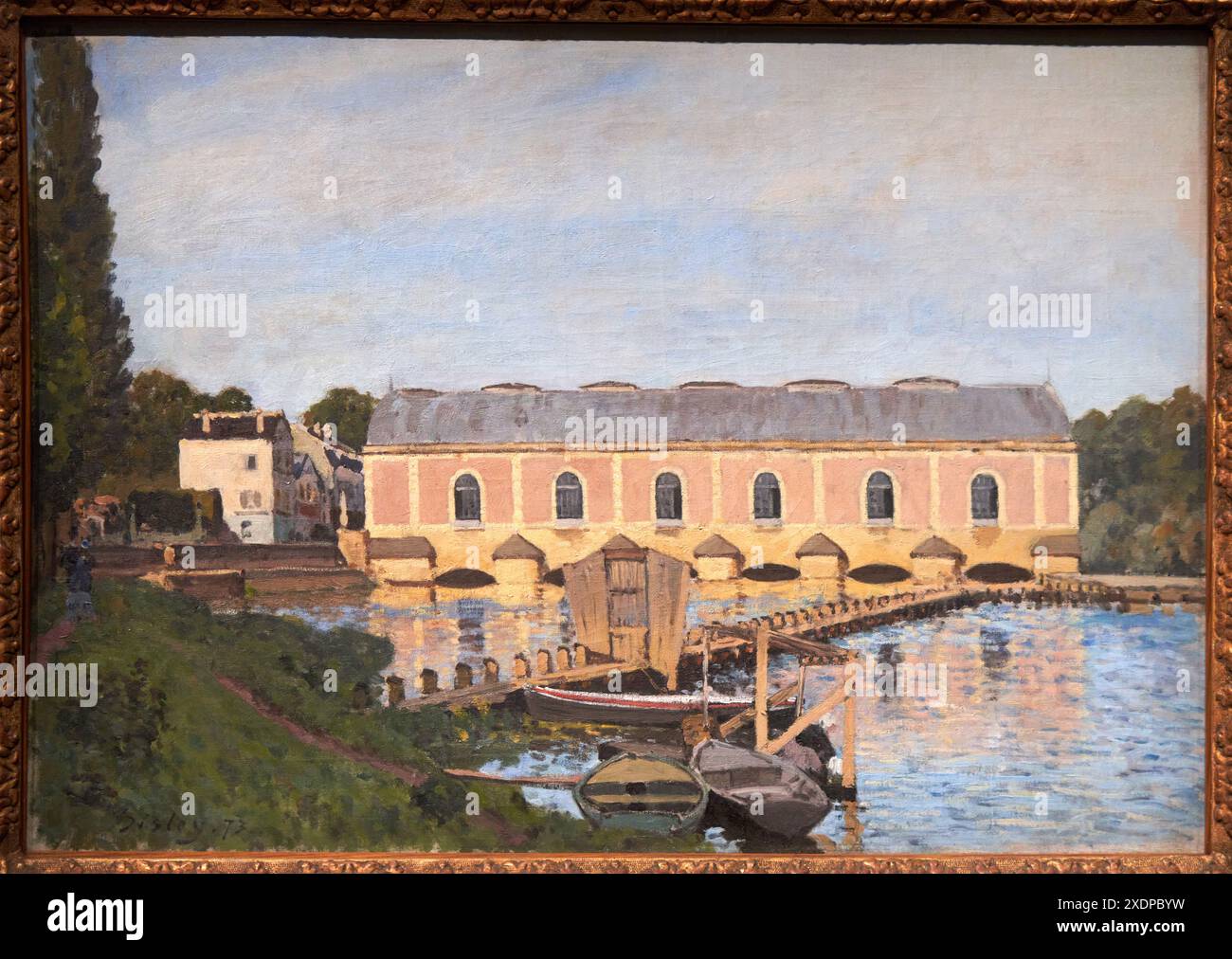 Alfred Sisley (1839-1899), La Machine de Marly, Bougival, 1872 ...