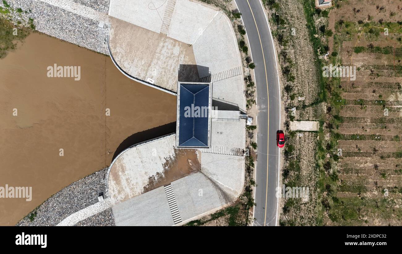BINZHOU, CHINA - JUNE 24, 2024 - The Lanjia Yellow River Diversion Gate ...