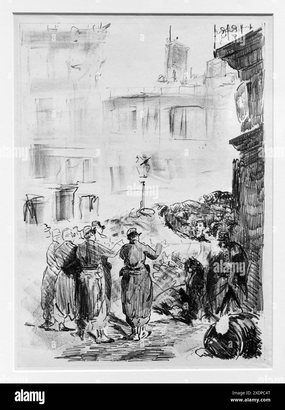 Édouard Manet (1832-1883), La Barricade, 1871, Exhibition at the museum ...
