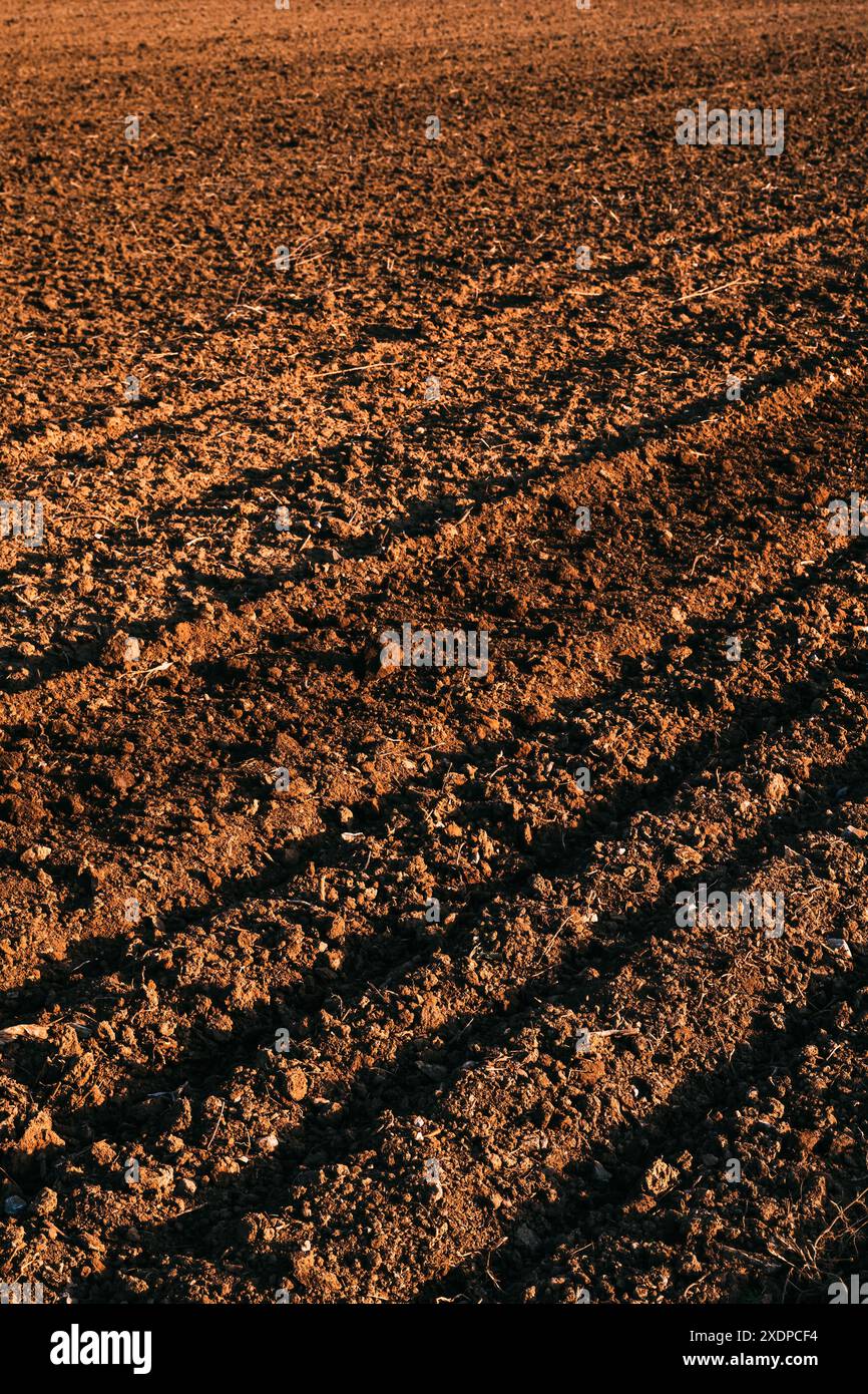 Tillage soil pattern hi-res stock photography and images - Alamy
