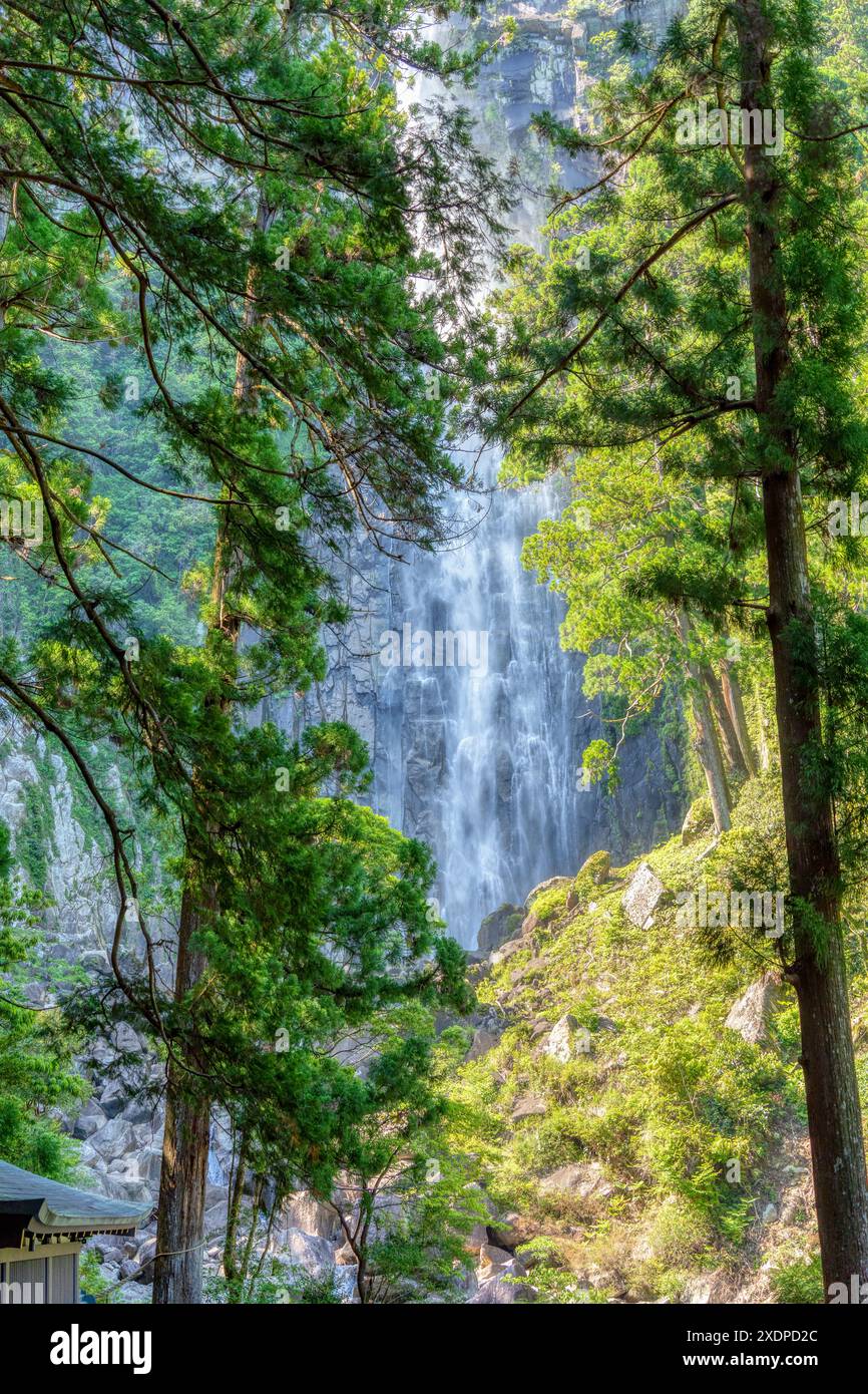 View with Nachi Waterfall located in Nachikatsuura, Wakayama, Japan ...