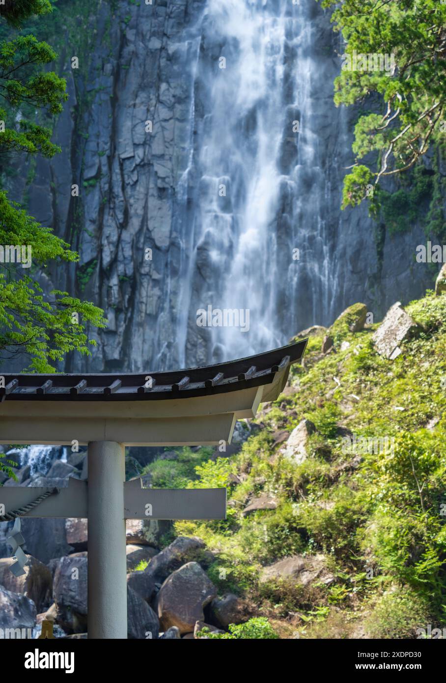 View with Nachi Waterfall located in Nachikatsuura, Wakayama, Japan ...