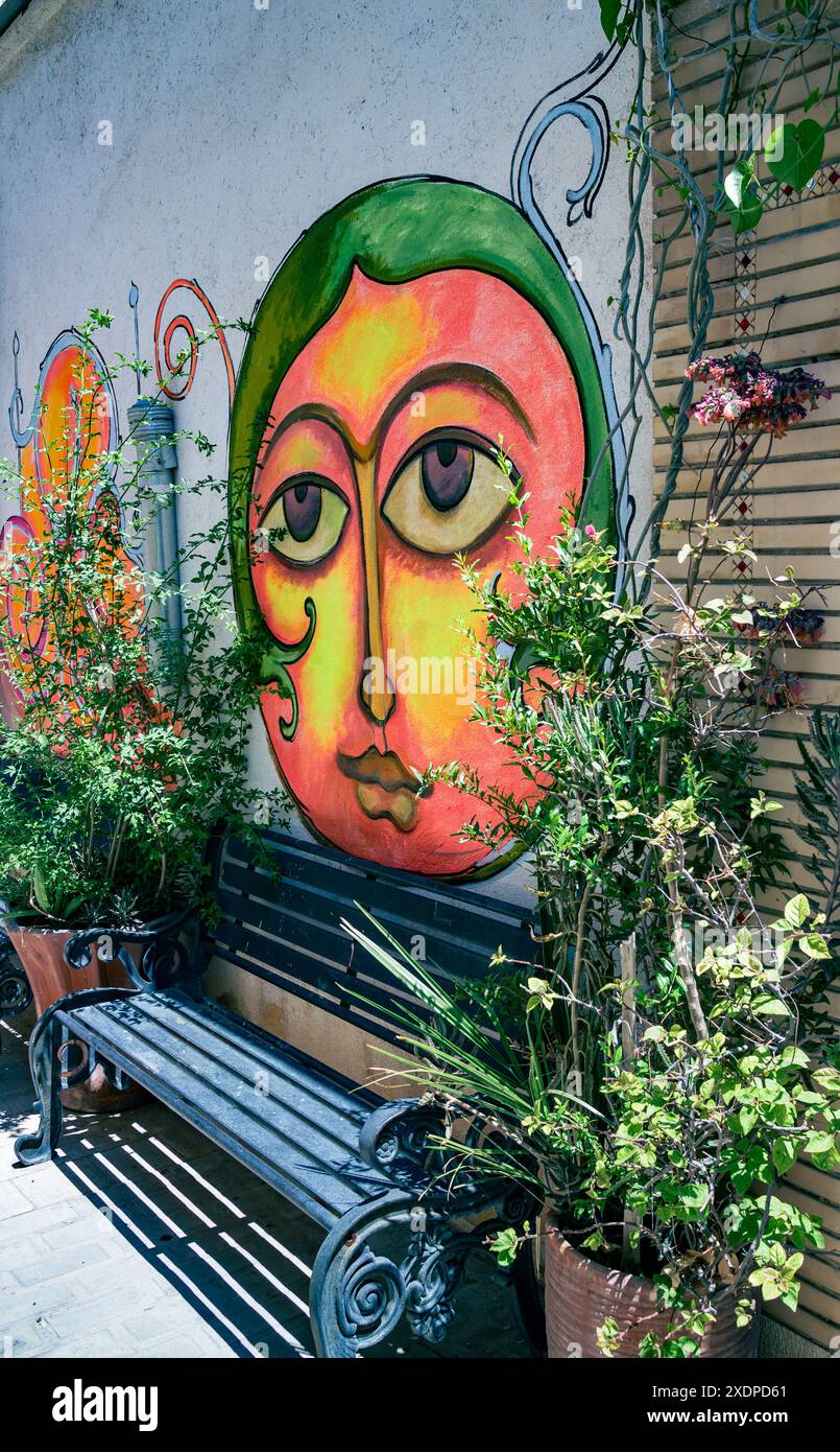 Persian wall painting Stock Photo - Alamy