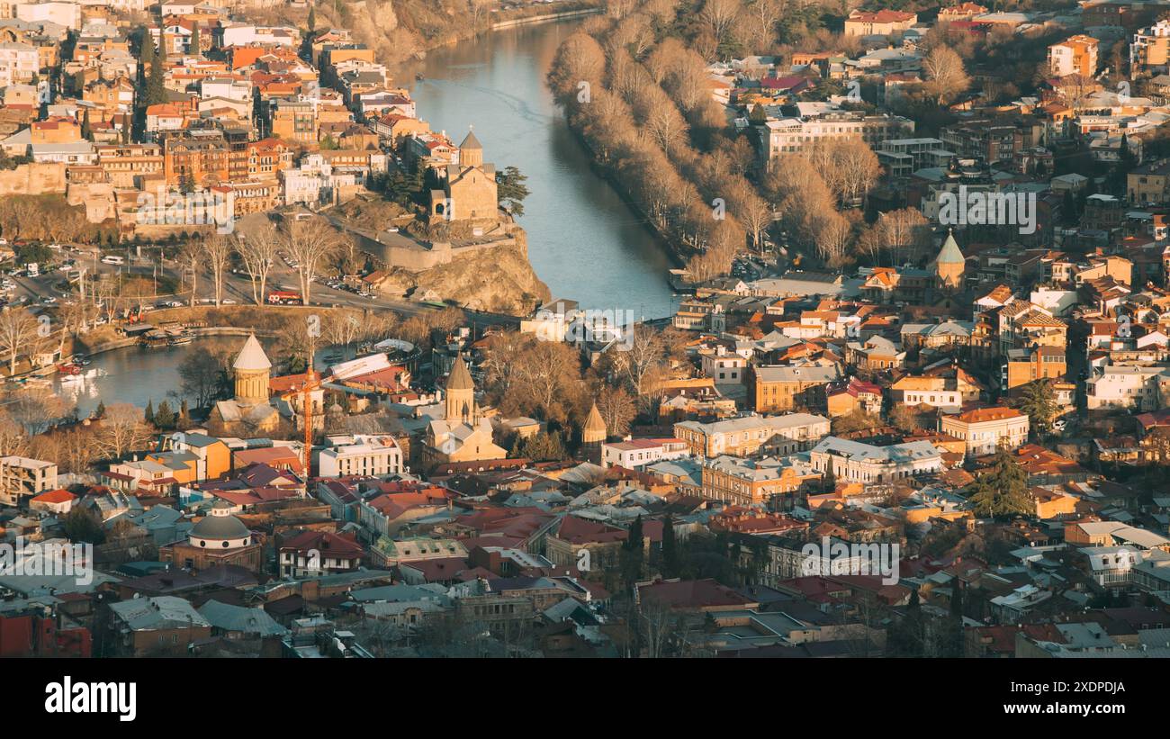 Tbilisi, Georgia. Georgian Capital Skyline Cityscape., Tbilisi, Georgia ...