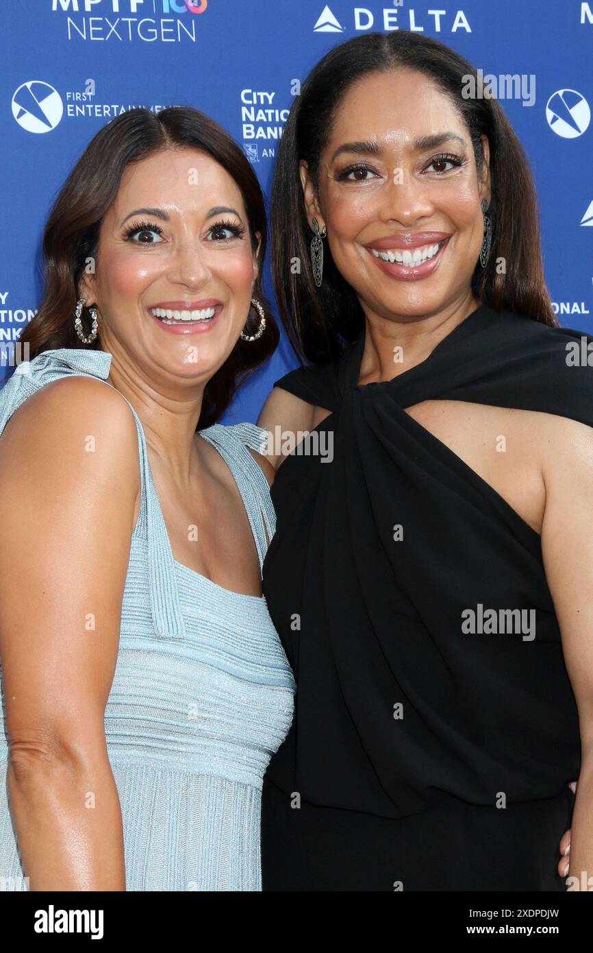LOS ANGELES - JUN 23: Angelique Cabral, Gina Torres at the MPTF NextGen ...