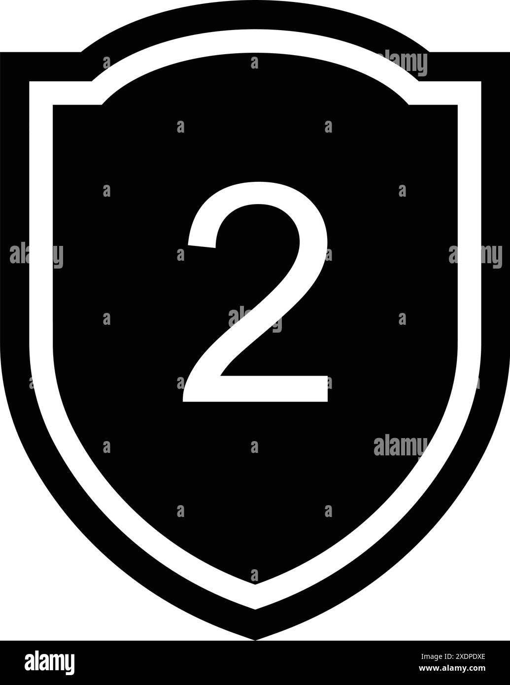design icon of the number 9 in a shield illustration Stock Vector Image ...