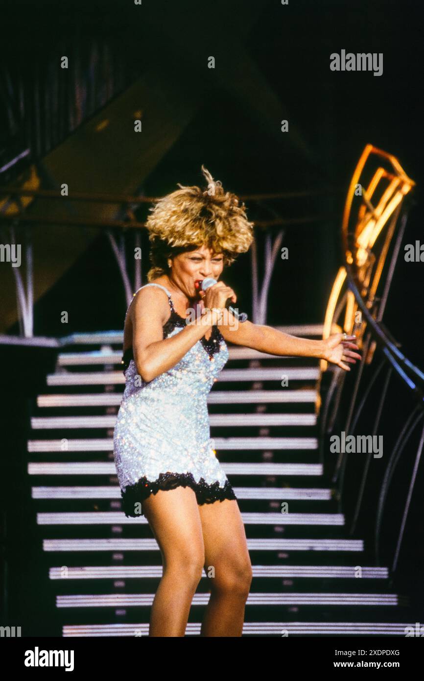 TINA TURNER, CARDIFF, 1996: Tina Turner plays Cardiff Arms Park on her ...