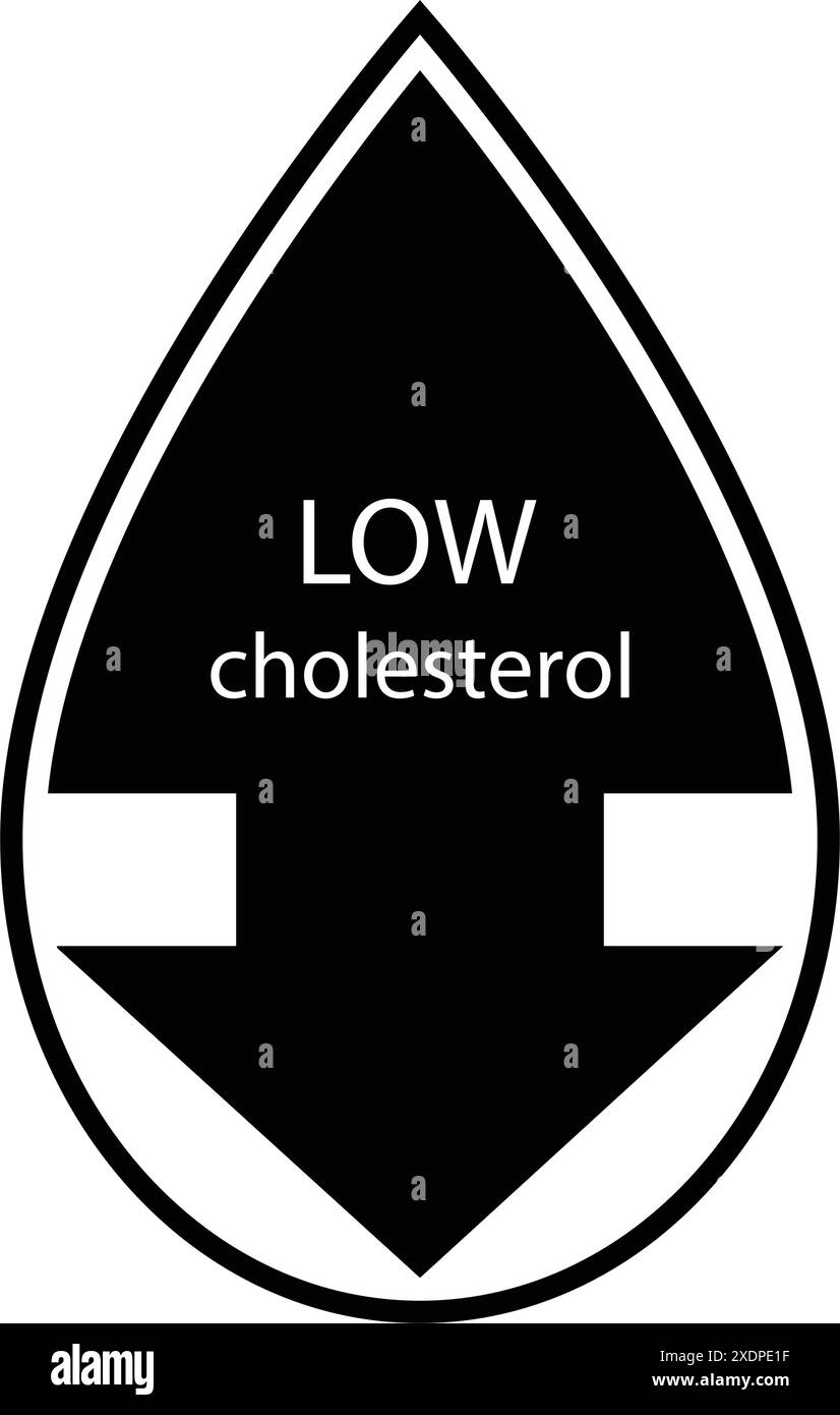 low cholesterol icon design template Stock Vector Image & Art - Alamy