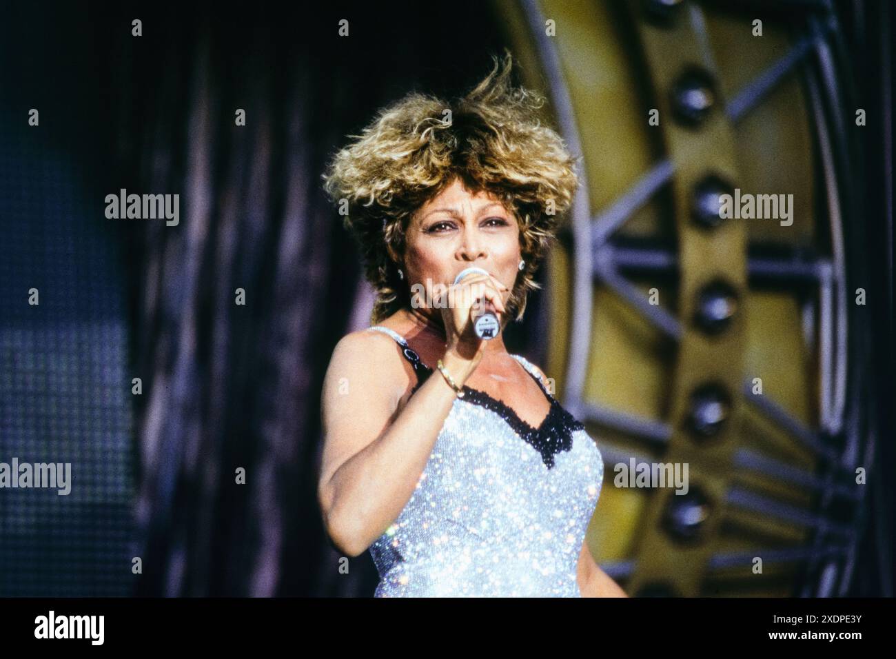 TINA TURNER, CARDIFF, 1996: Tina Turner plays Cardiff Arms Park on her ...