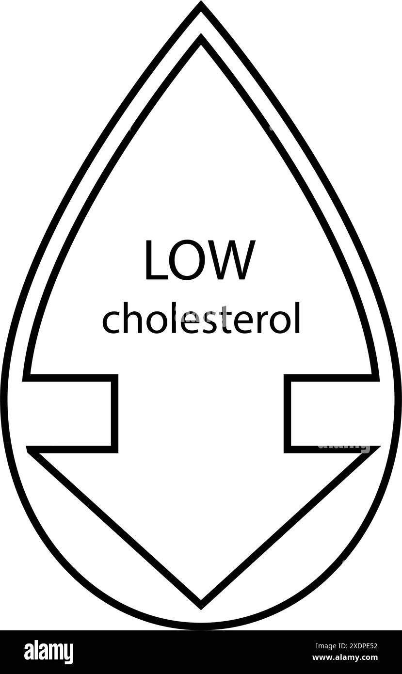 low cholesterol icon design template Stock Vector Image & Art - Alamy