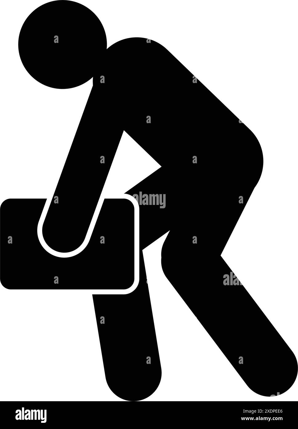 picktogram icon of person lifting an object illustration design Stock ...