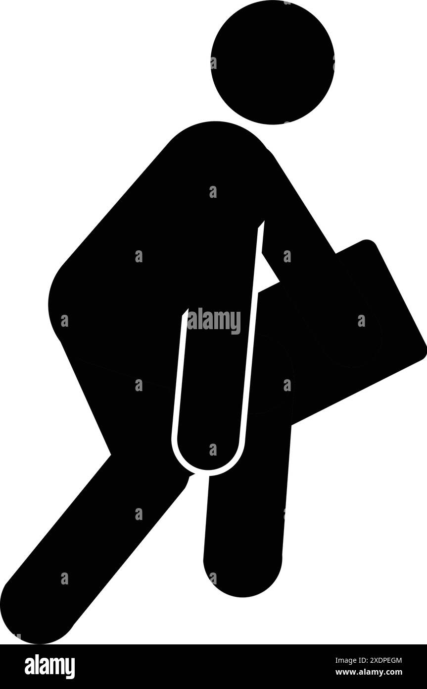 picktogram icon of person lifting an object illustration design Stock ...