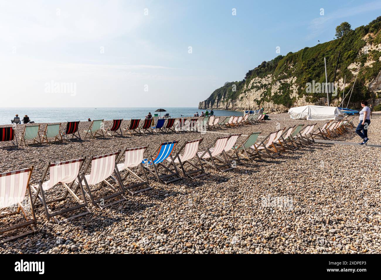 Beer, Devon, UK, England, devon,beer,deckchairs, Beer deckchairs ...