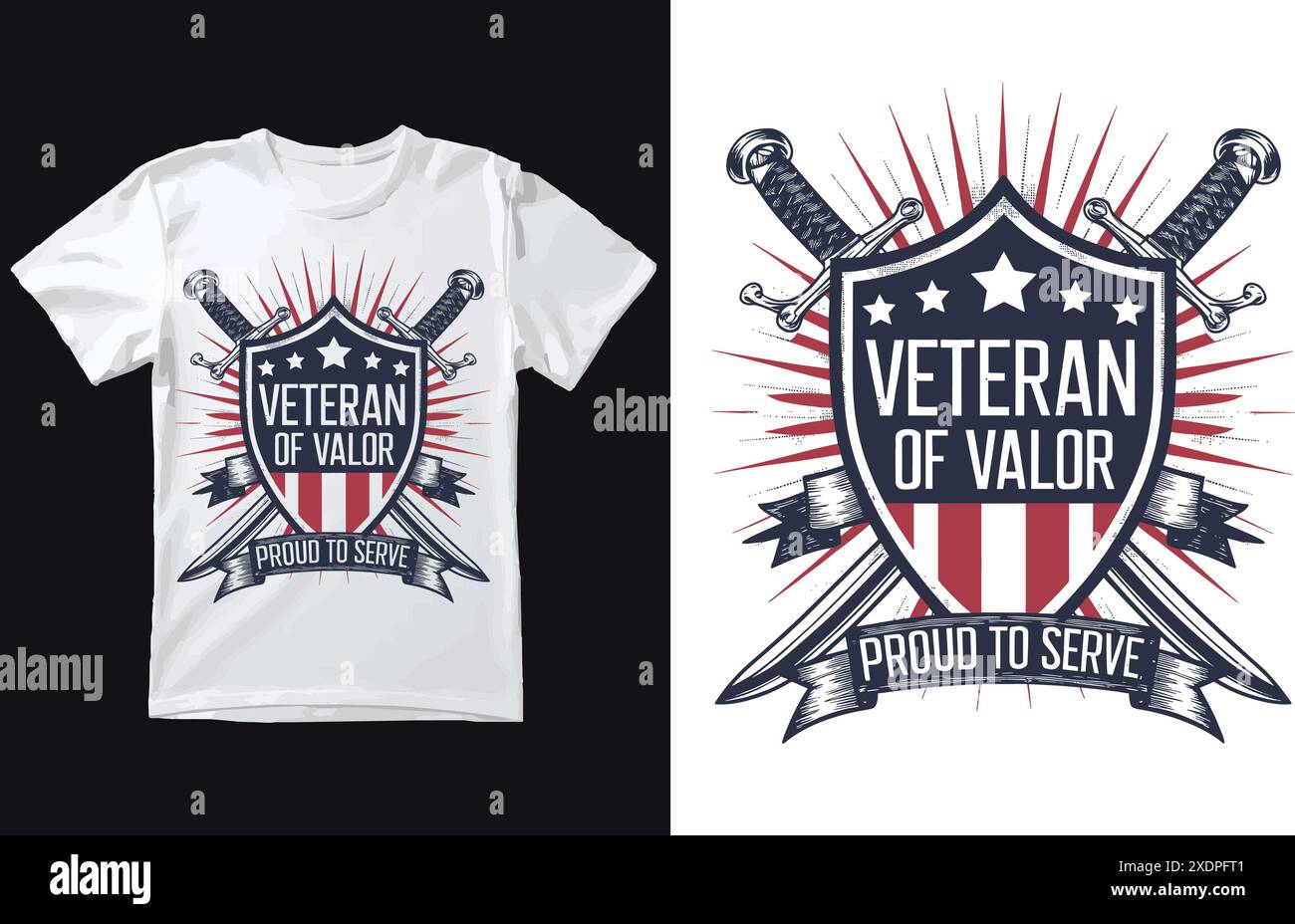 Veteran of valor proud to serve t shirt design vector Stock Vector ...