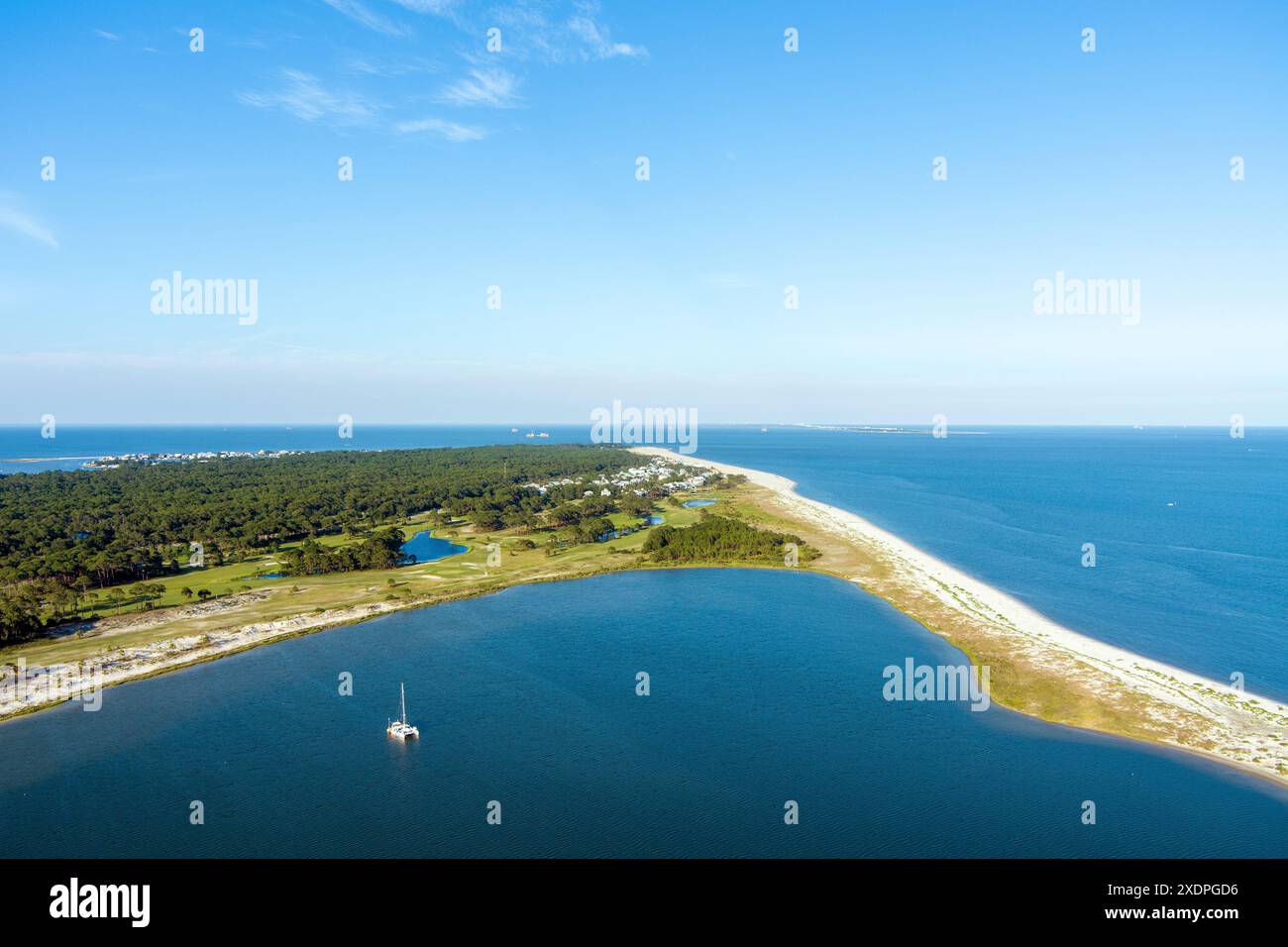Pelican Cove at Dauphin Island, Alabama in June Stock Photo - Alamy