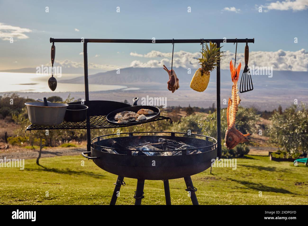 Hawaii cookout hi-res stock photography and images - Alamy