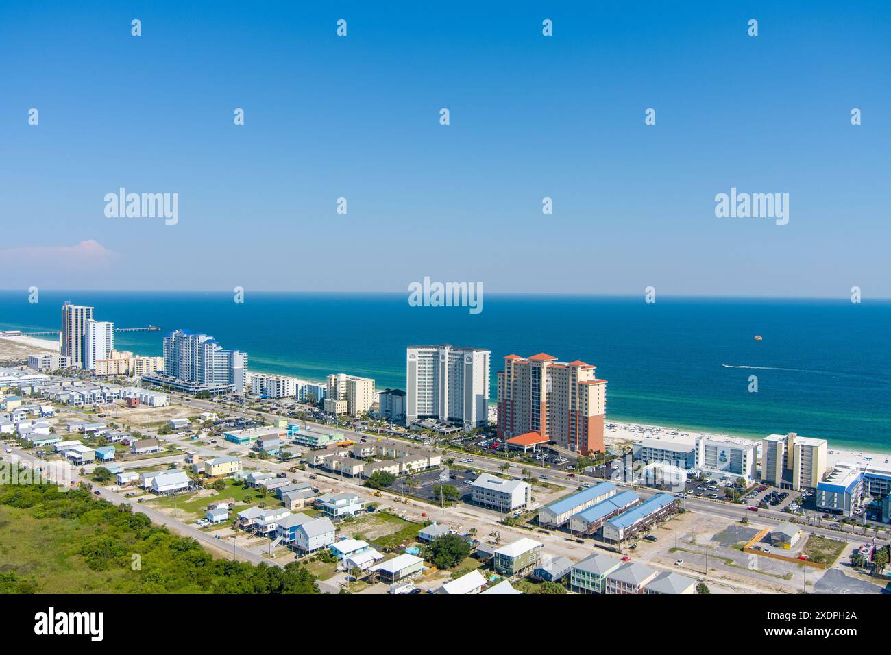 Aerial view of Gulf Shores, Alabama Stock Photo - Alamy