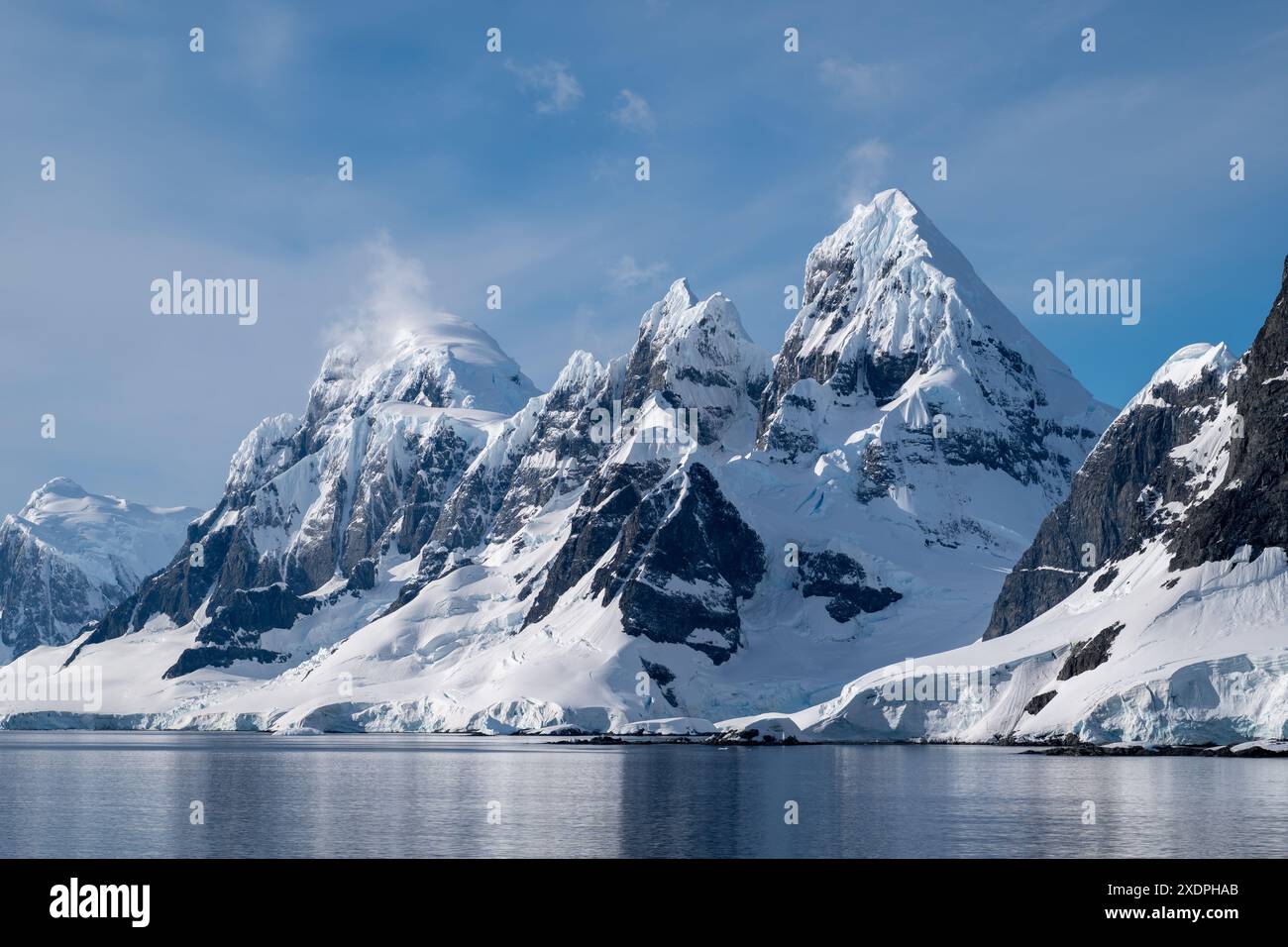 Antarctica mountains and sea. South Pole. Antarctica landscape Stock ...