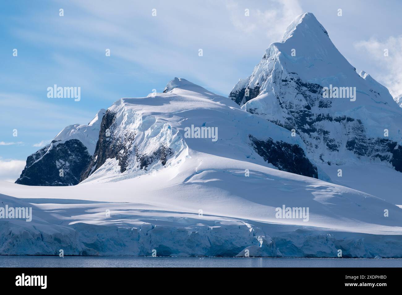 Antarctica mountains and sea. South Pole. Antarctica landscape Stock ...