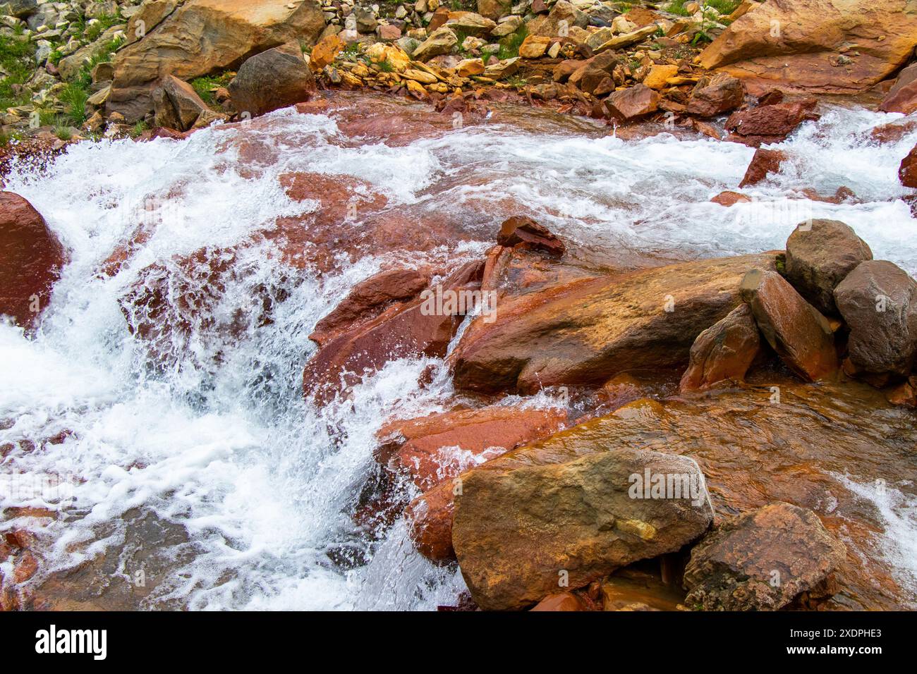 red river rocks and water in Georgia Stock Photo - Alamy
