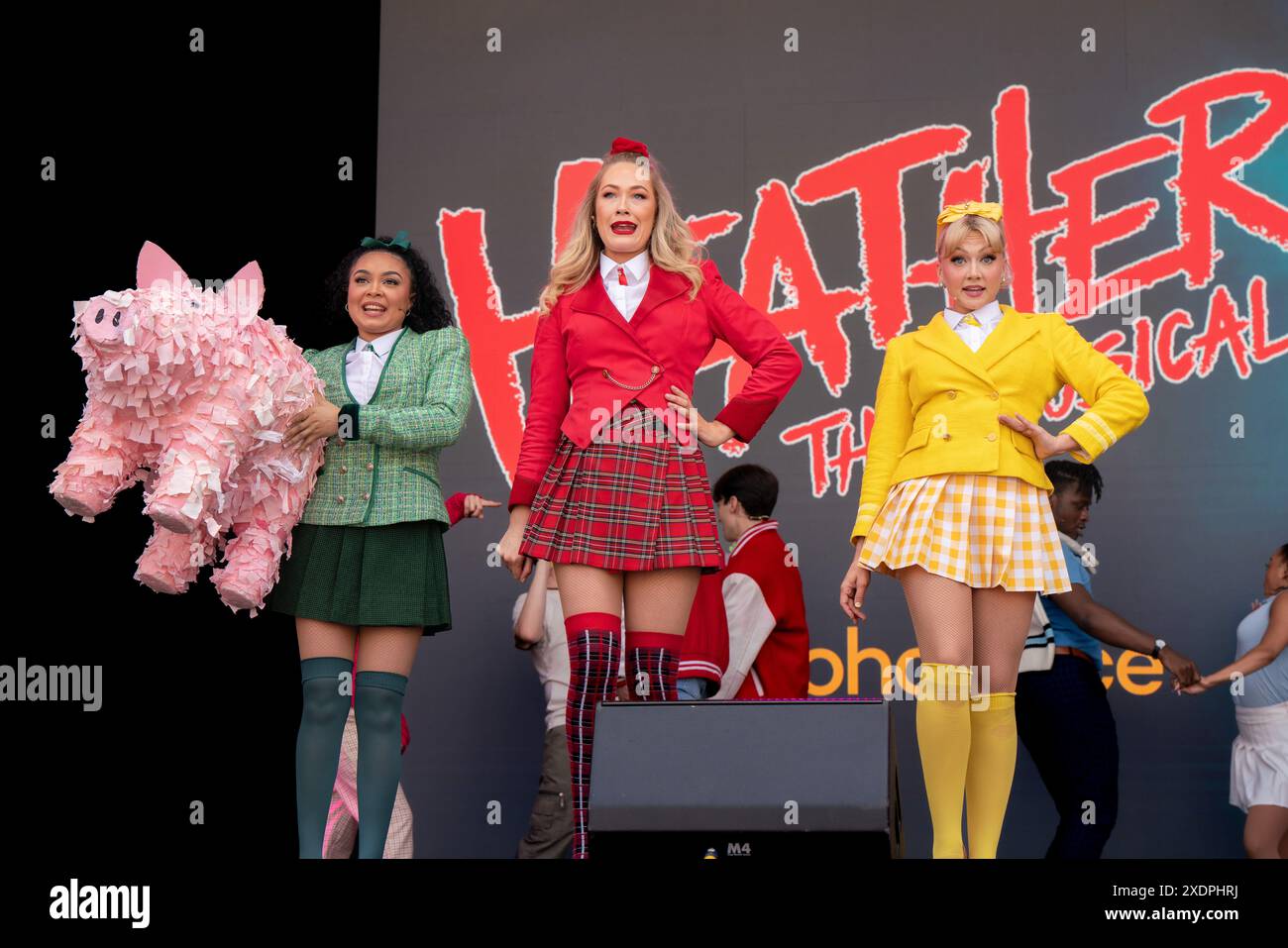 The cast of Heathers the musical perform at West End Live in costume ...