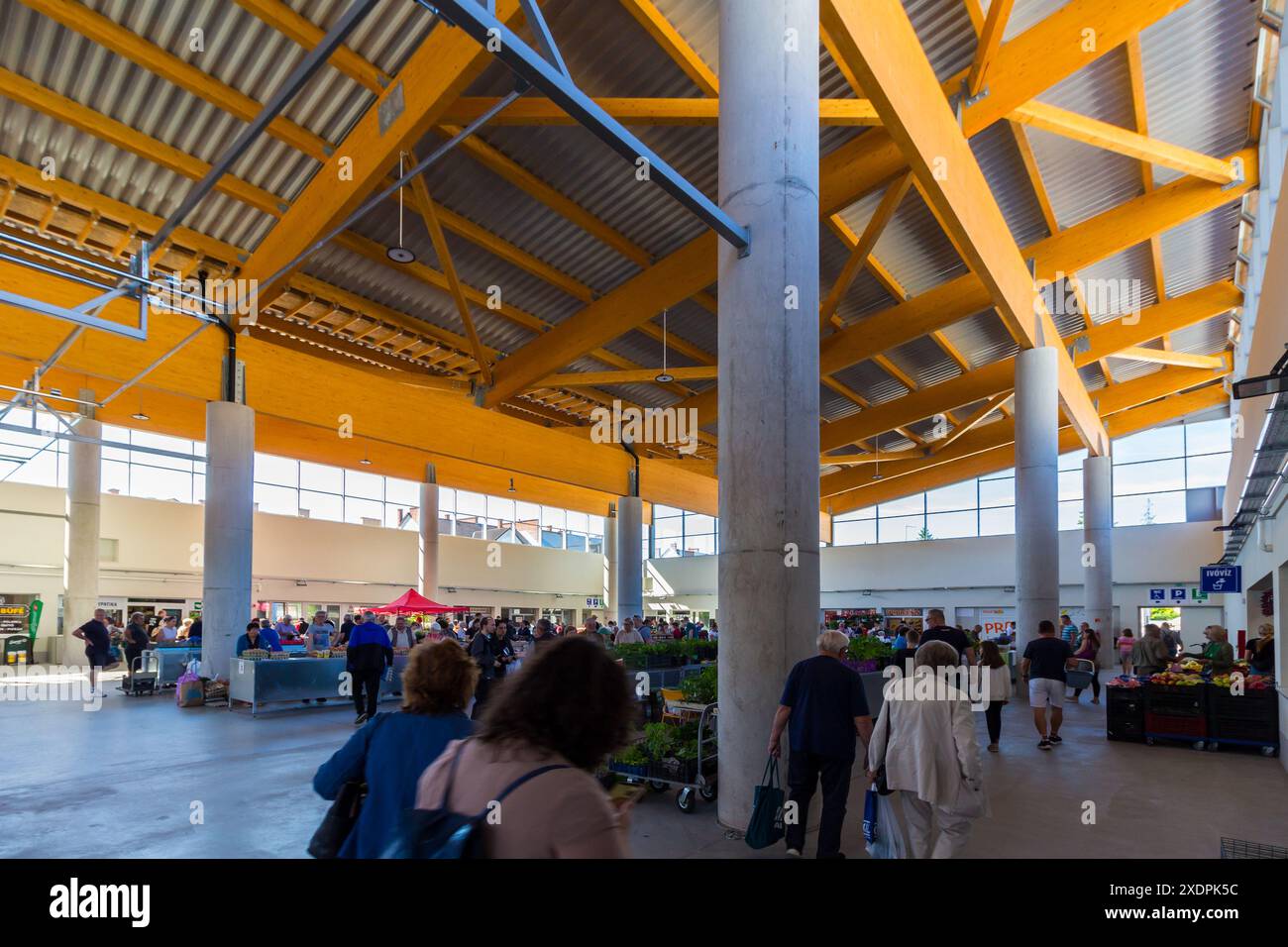 New building (2024) of Market Place, Sopron, Hungary Stock Photo - Alamy