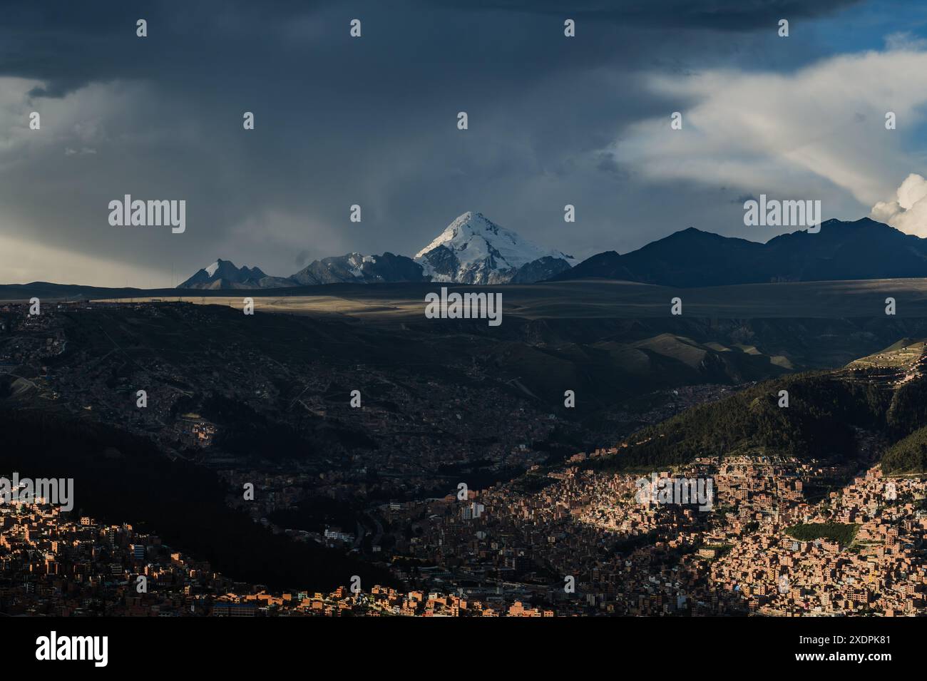 Huayna Potosi snow-capped mountain in Bolivia Stock Photo - Alamy