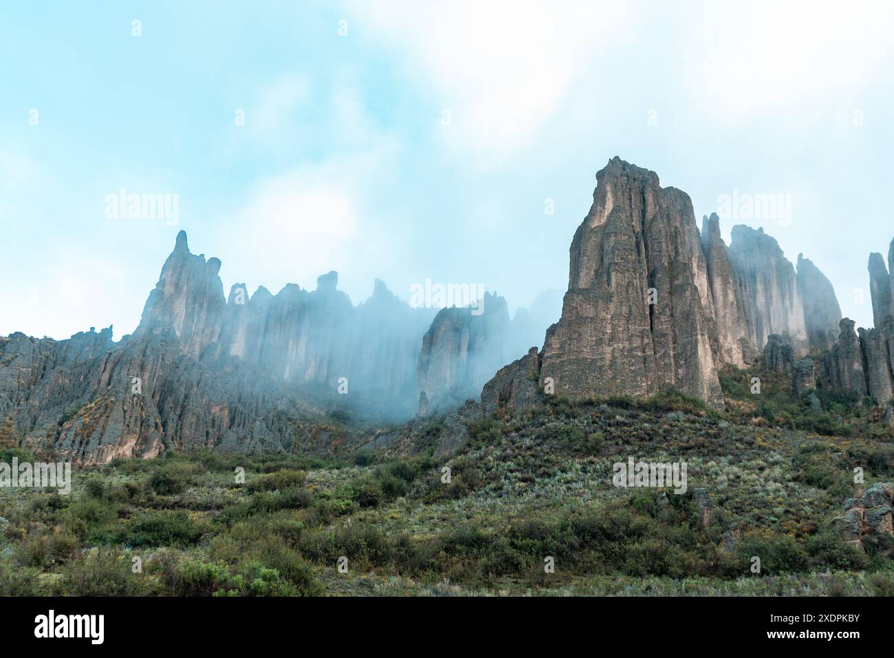 Valley of the Animas in La Paz Bolivia with its rocks Stock Photo - Alamy