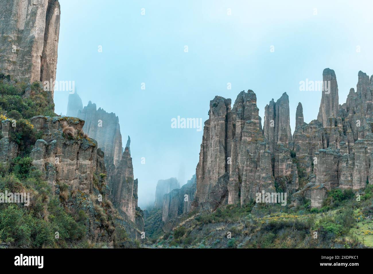 Valley of the Animas in La Paz Bolivia with its rocks Stock Photo - Alamy