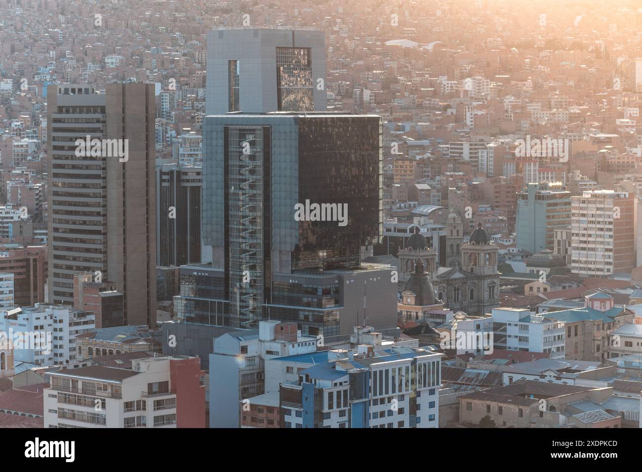 Government and presidential buildings of the City of La Paz in Bolivia ...