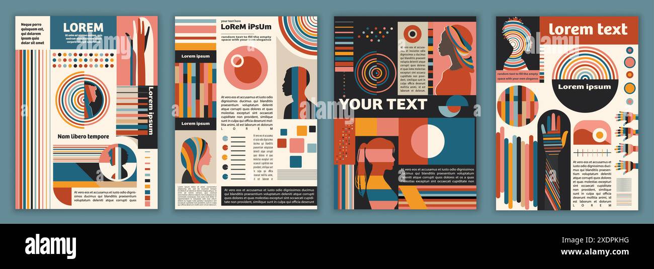 Diversity equality inclusion belonging. Silhouettes of People from ...