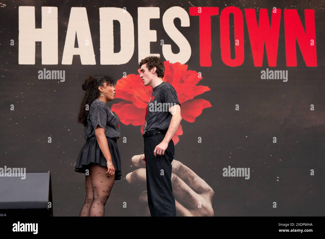 The Cast of Hadestown on stage at West End Live. West End Live at ...