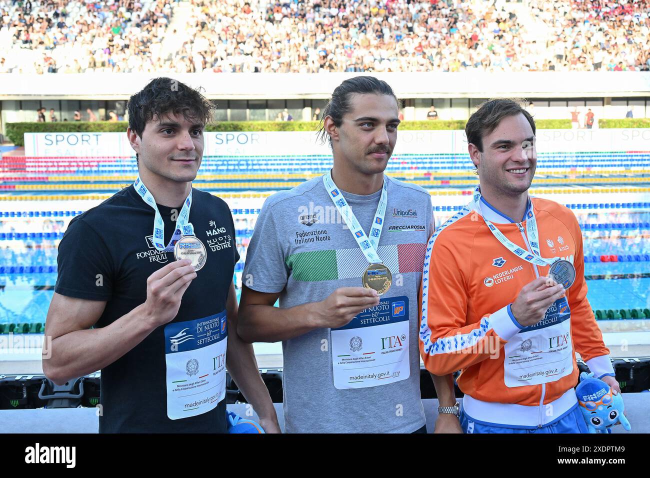 Foro Italico, Roma , Italy - Lorenzo Gargani, Thomas Ceccon, Nyls Korstanje bronzo, oro, argento ...