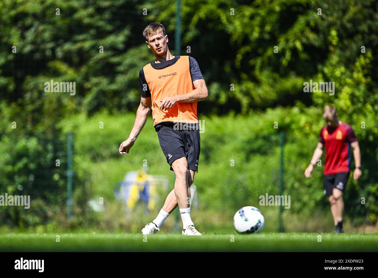 OHL's Mathieu Maertens pictured in action during a training session of ...