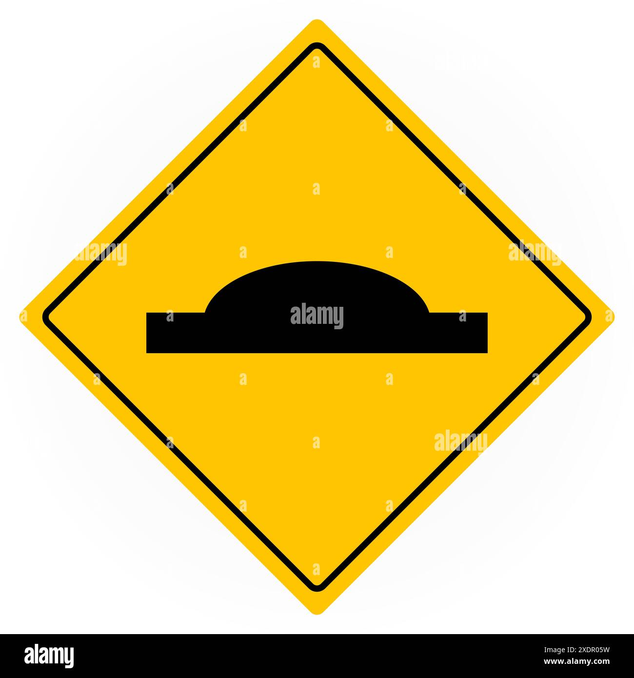 Speed bump ahead sign. Vector illustration Stock Vector Image & Art - Alamy