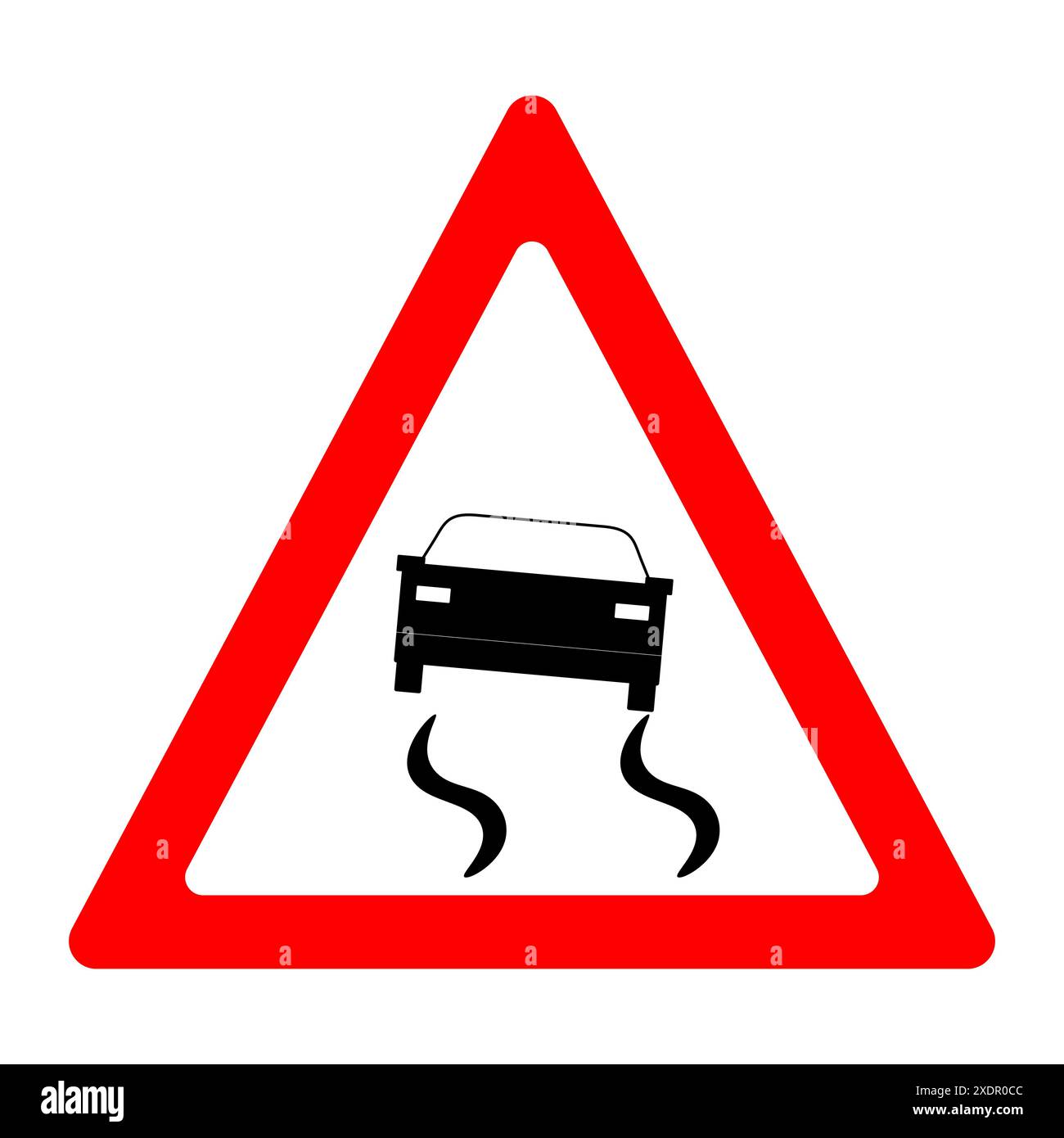 Slippery road Cut Out Stock Images & Pictures - Alamy