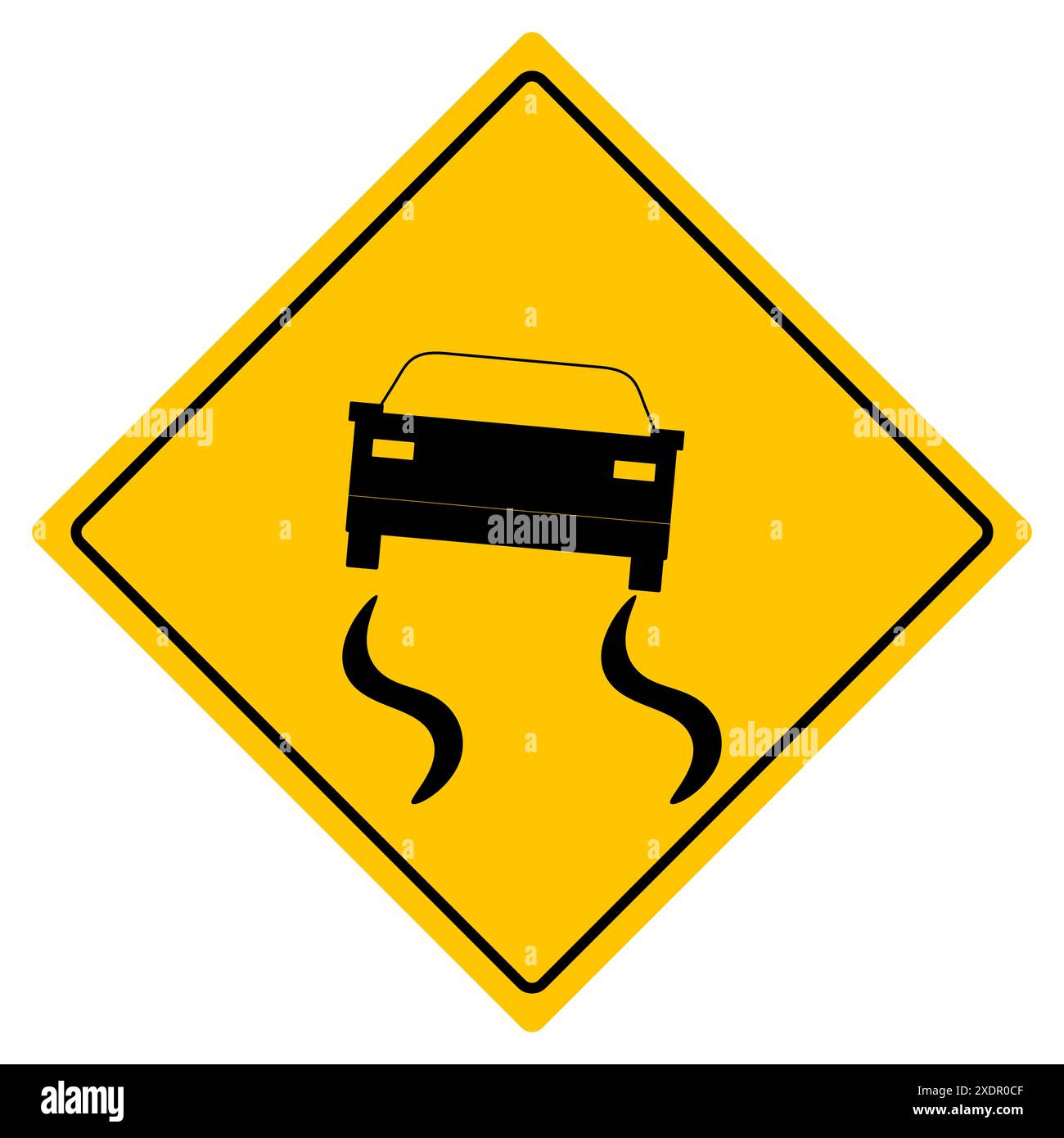 Slippery road Cut Out Stock Images & Pictures - Alamy