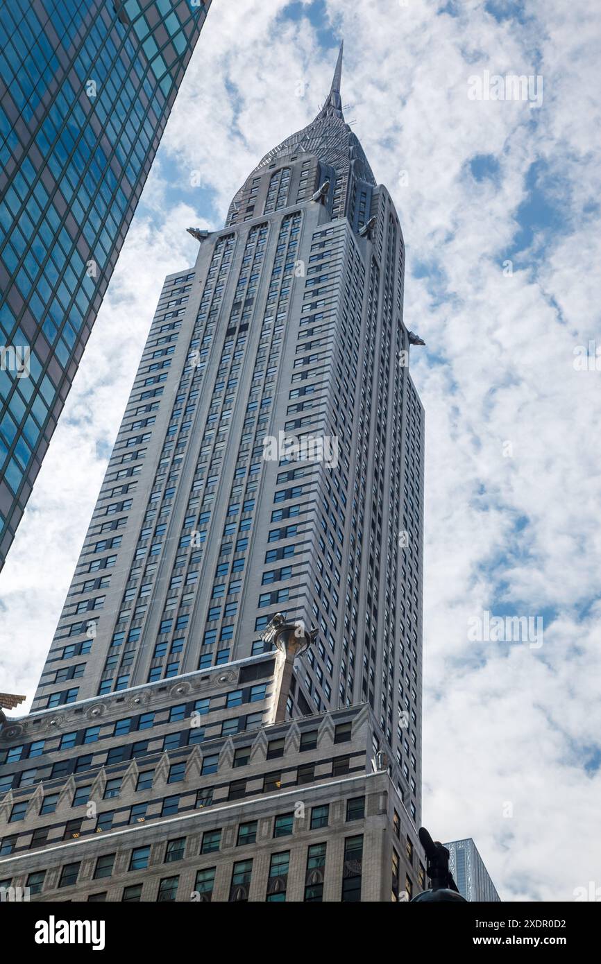 The iconic skyscraper Chrysler building in Manhattan East side of ...