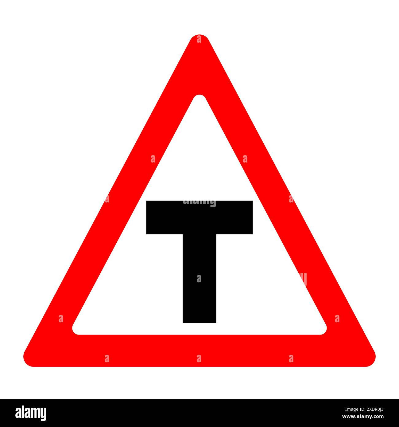 T intersection sign. Vector design Stock Vector Image & Art - Alamy