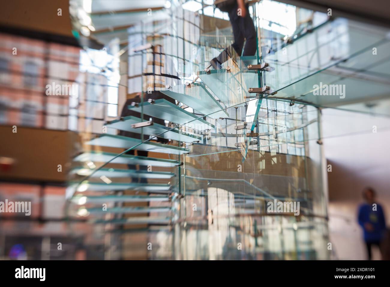 Apple Store Staircase West Side New York City Stock Photo - Alamy