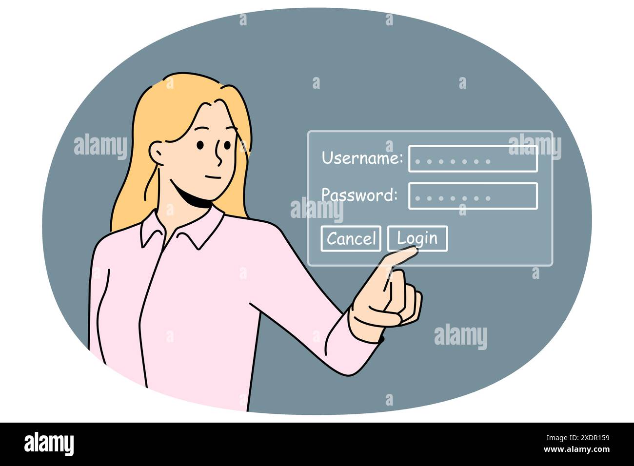 Employee information log Stock Vector Images - Alamy